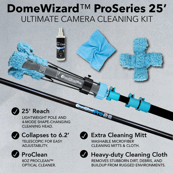 DomeWizard PRO™ 25FT Security Camera Cleaning Kit - Dotworkz